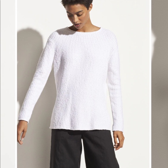 Vince | Sweaters | No78 Vince Texture Rib Tunic In Optic White | Poshmark